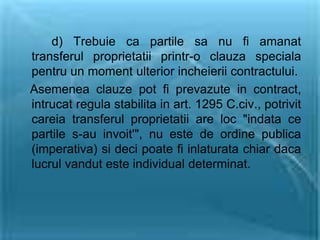 Contractul de vanzare-cumparare | PPT