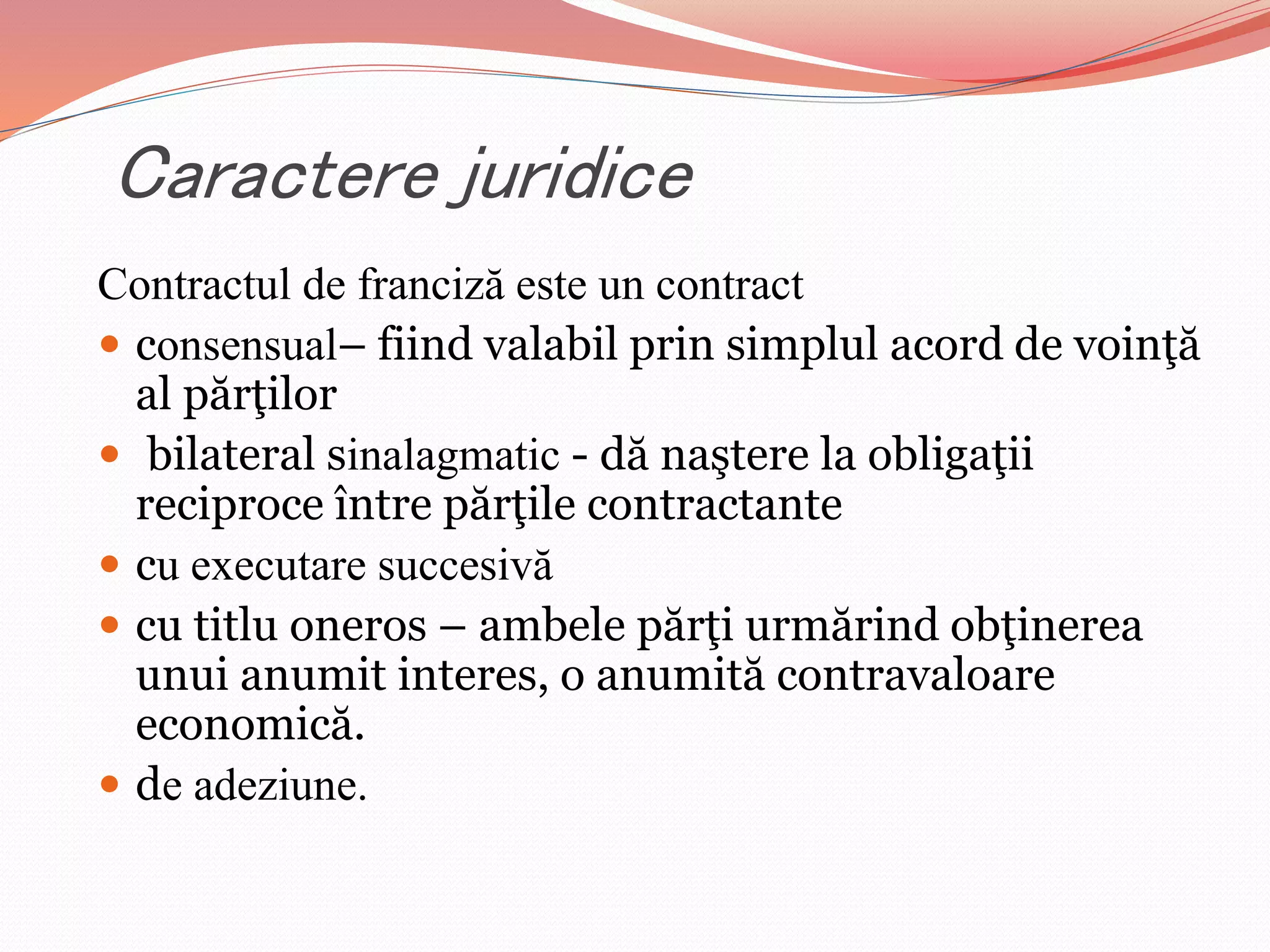 Contractul de franciza | PPTX