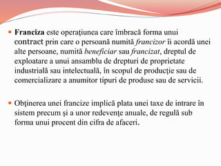 Contractul de franciza | PPTX