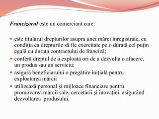 Contractul de franciza | PPTX