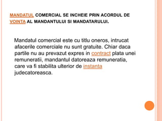 Contractul de mandat | PPT