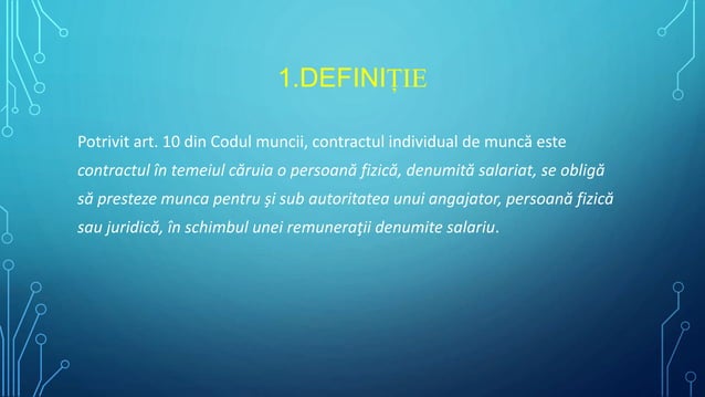 Contractul individual de munca (2) | PPT