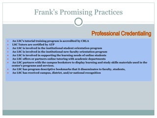 Developing a Center of Excellence Program for Learning Centers | PPT