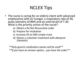 NCLEX Success tips ppt.pptx detailed explanations | PPTX