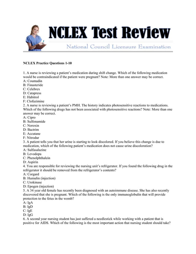 Nclex test review | PDF | Lung and Respiratory Health | Diseases and ...