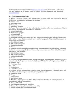 Nclex test review | PDF