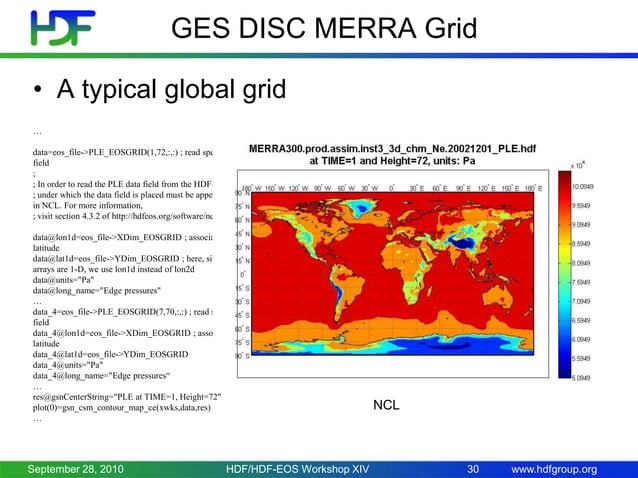 Usage Of Ncl Idl And Matlab To Access Nasa Hdf4hdf Eos2hdf Eos5 Data Ppt 