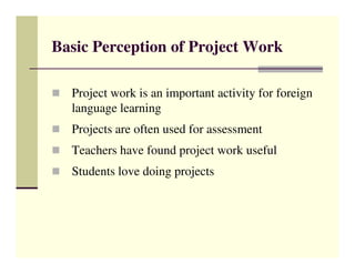 Effective Strategies for Project Work in the Chinese Classroom | PDF