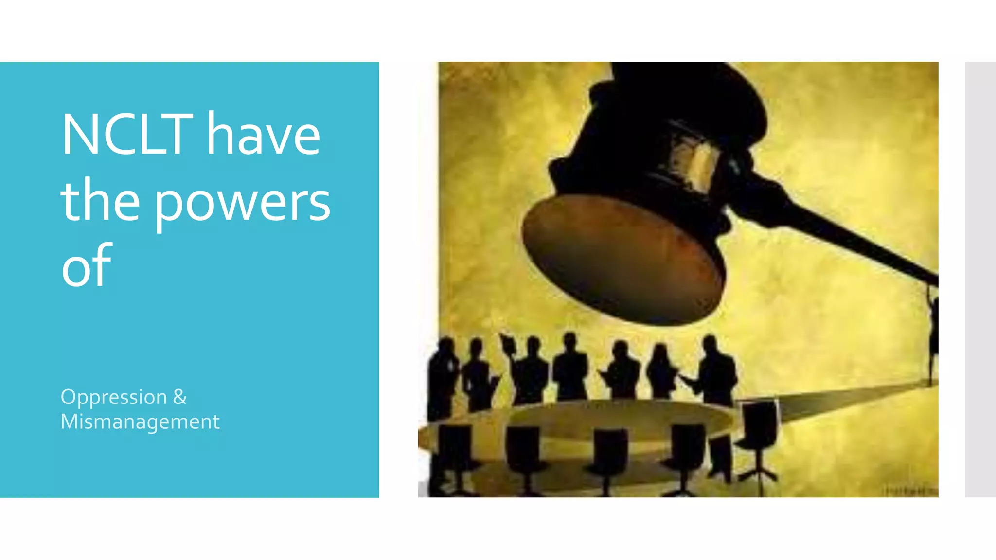 National Company Law Tribunal and NCLAT | PPTX