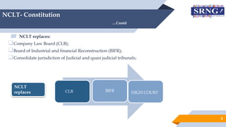 NCLT-Constitution and its power | PPTX
