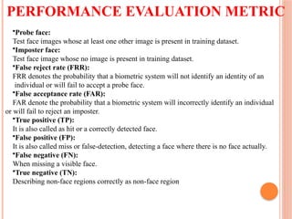 Real time face detection and recognition | PPTX