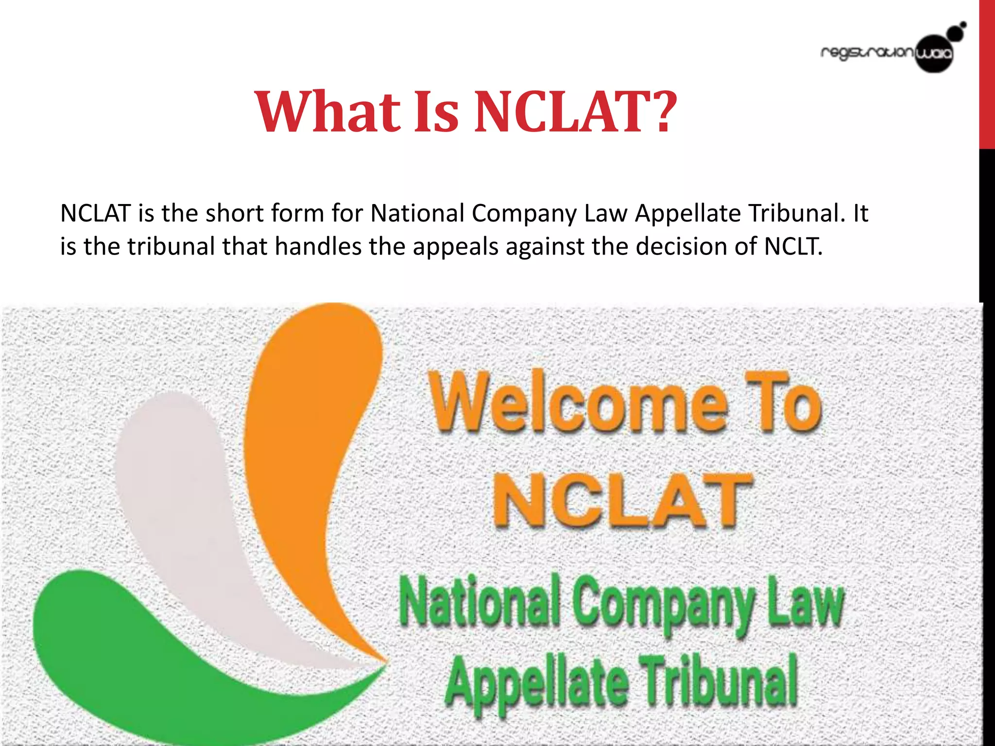 Difference between NCLT and NCLAT PPT | PPTX