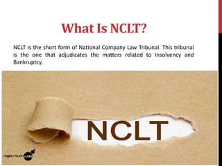 Difference between NCLT and NCLAT PPT | PPTX