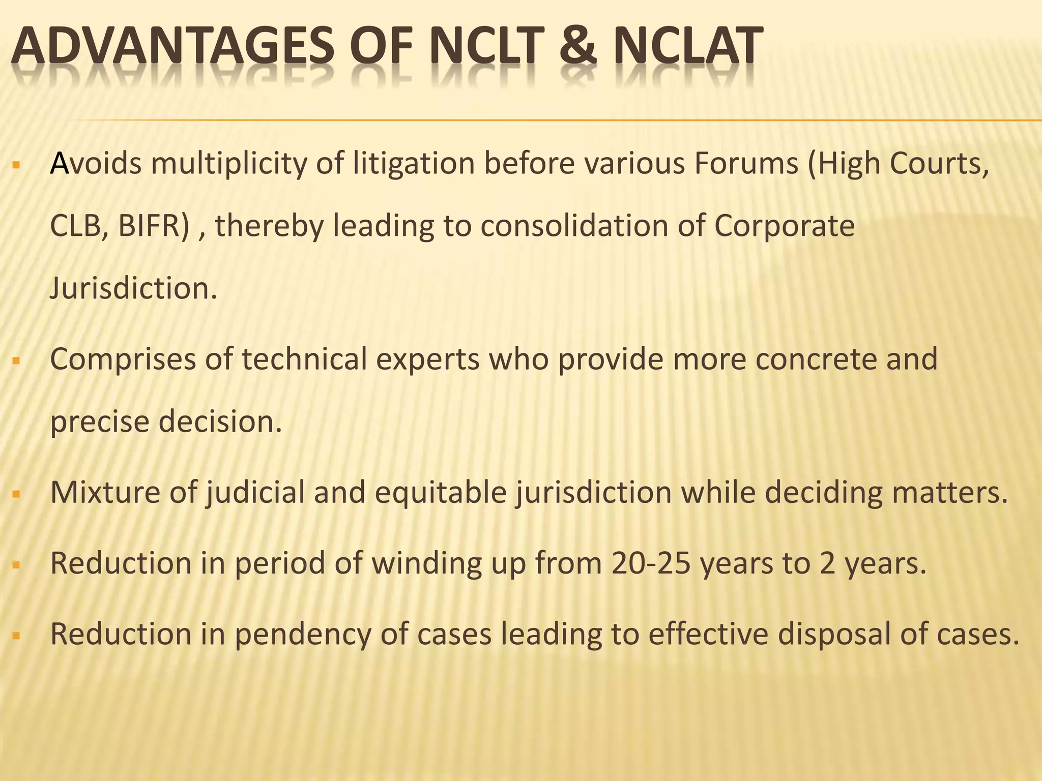 NCLT & NCLAT by CS Ankur sharma | PPTX