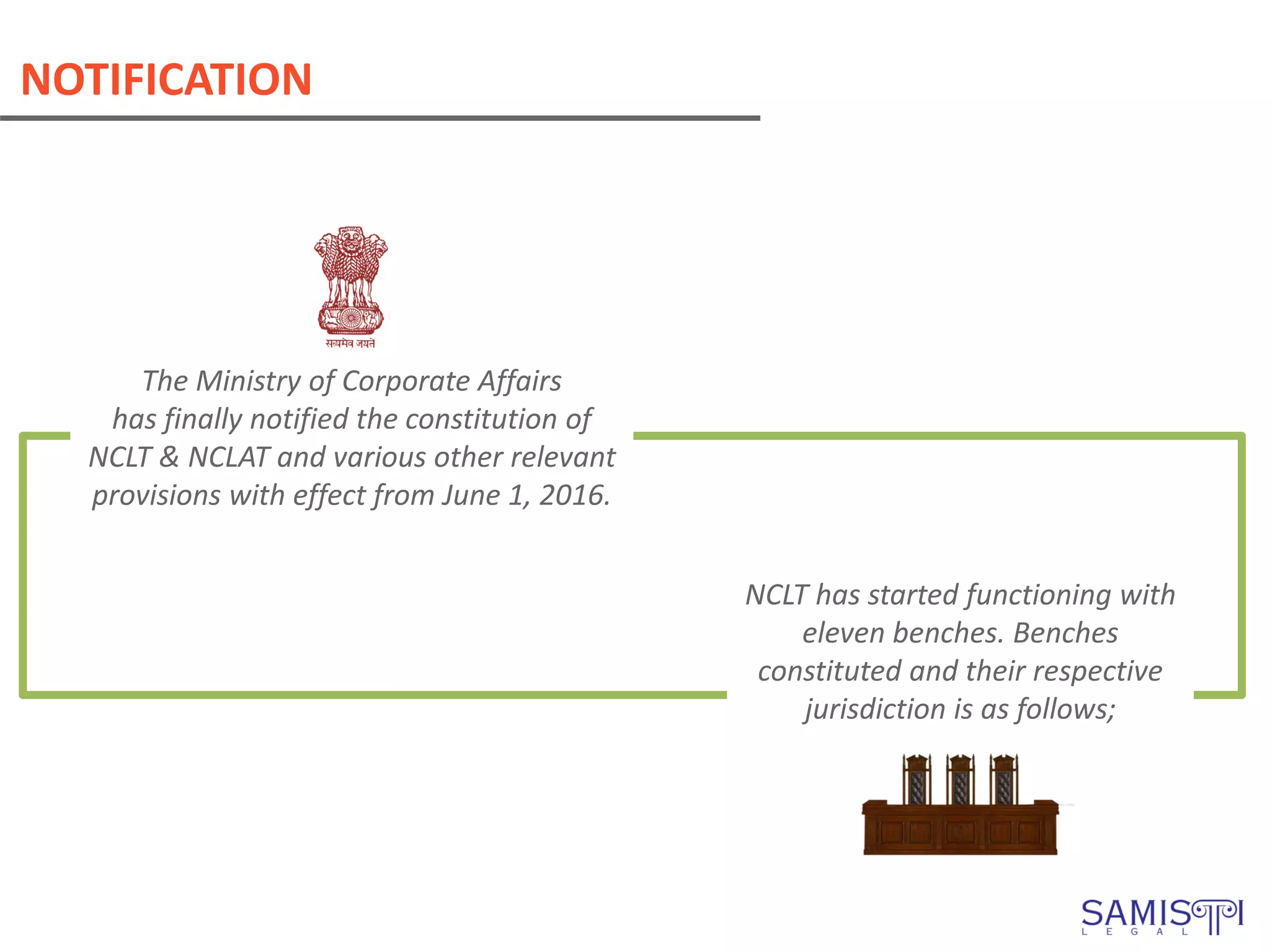 PPT on NCLT by Mr. Prashant Jain | PDF