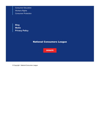 National Consumers League | PDF