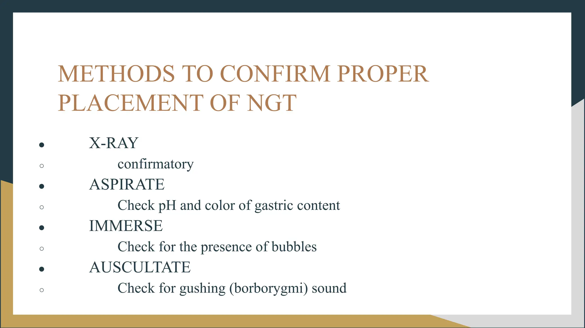 TOPICS TPN (Total Parenteral Nutrition)I Nasogastric Tube Insertion ...