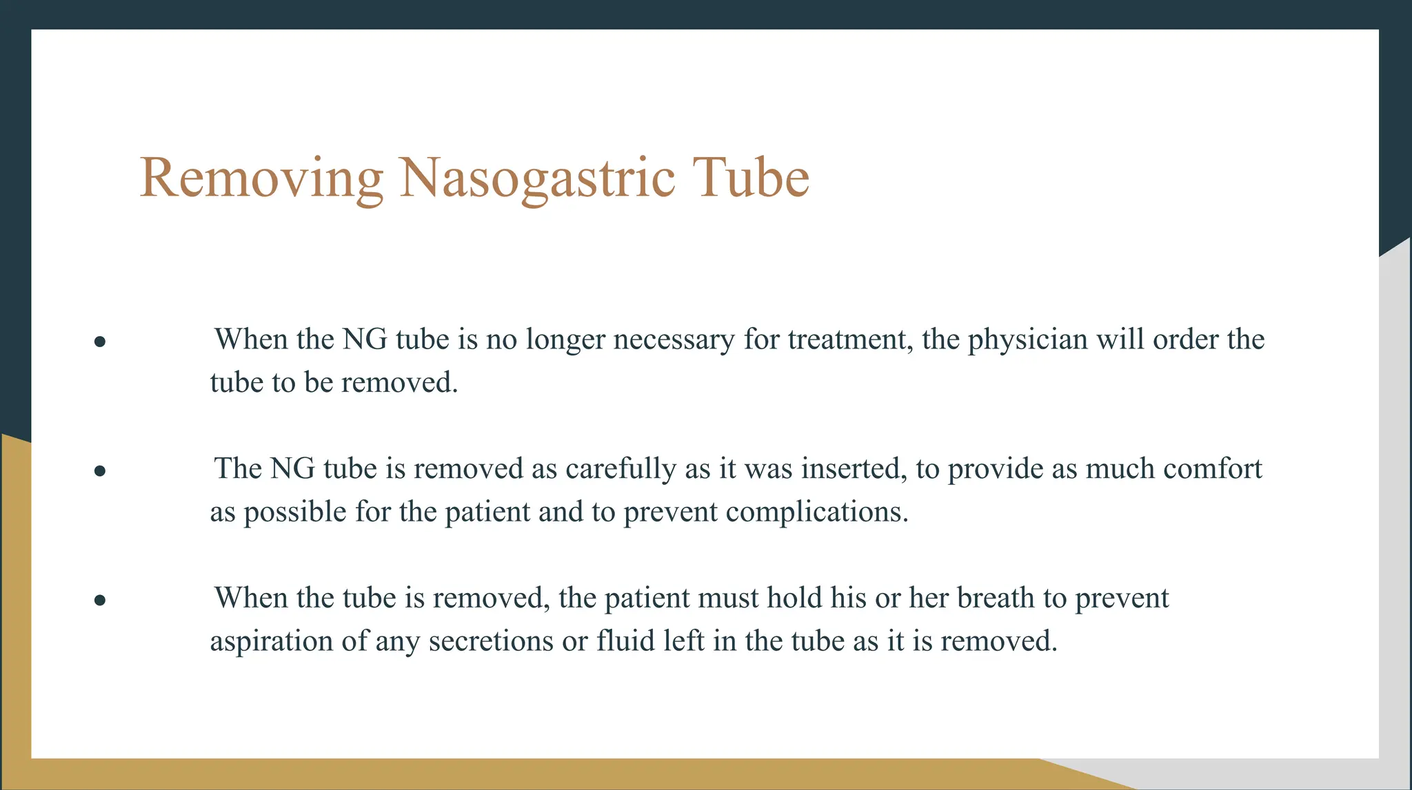 TOPICS TPN (Total Parenteral Nutrition)I Nasogastric Tube Insertion ...