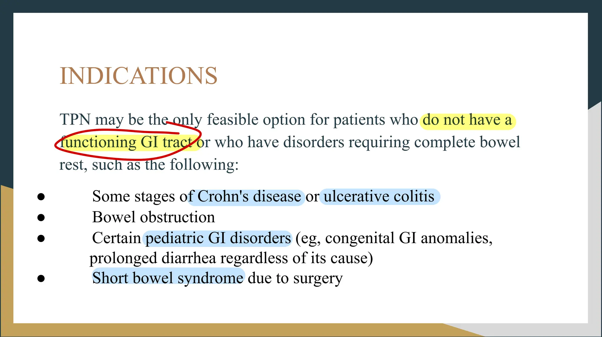 TOPICS TPN (Total Parenteral Nutrition)I Nasogastric Tube Insertion ...