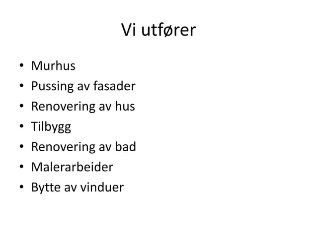 N C M Construction - bygger ditt murhus | PPTX