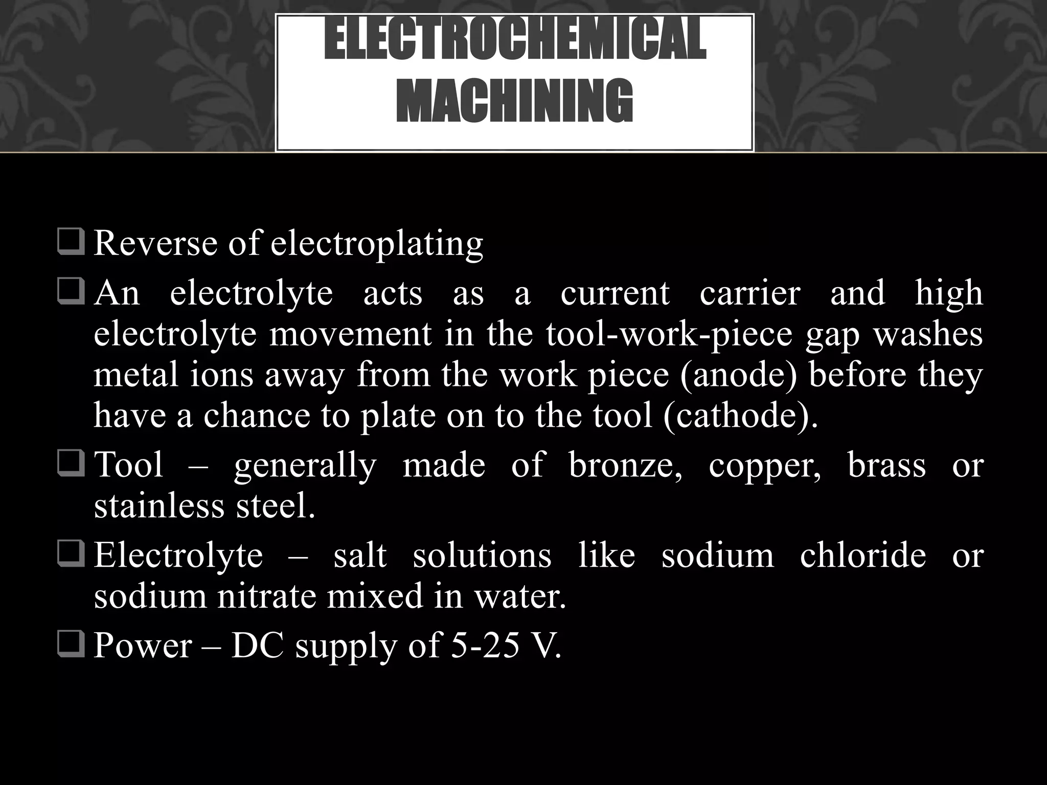 Non-Conventional Machining | PPTX
