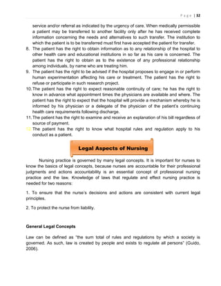 NCM 100 *LECTURES* | DOCX