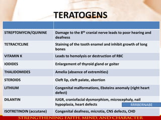 FETAL GROWTH AND DEVELOPMENT AND THE EFFECTS OF TERATOGENS | PPTX ...