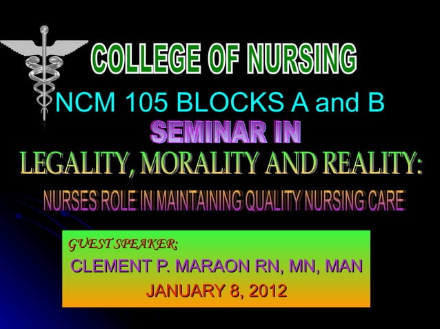 Ncm 105 blocks a and b | PPT