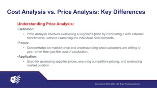 NCMA Blue Ridge Chapter - Cost and Price Analysis 24 January 2024.pptx | Business | Business and ...