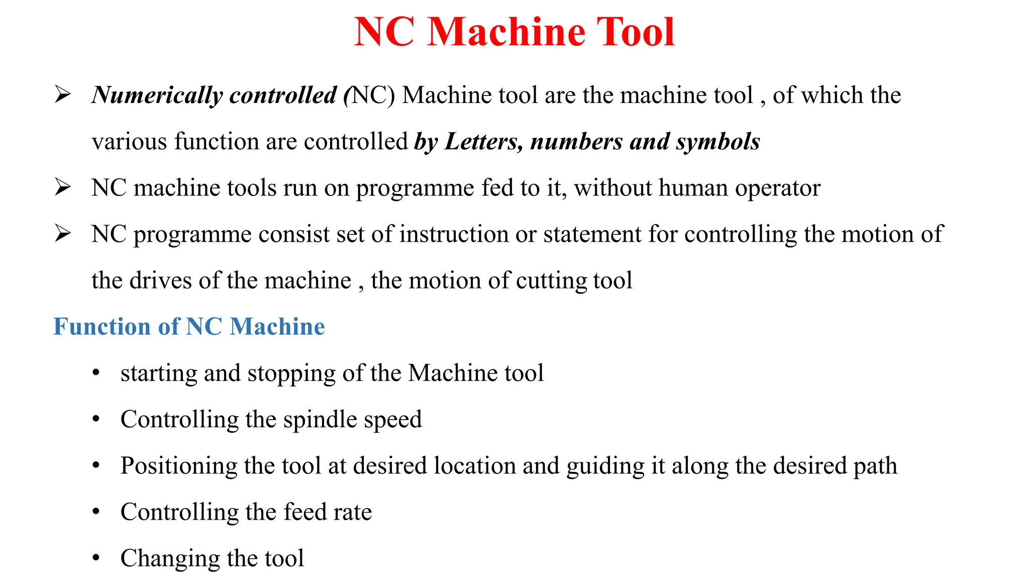 Numerical Control Machines tools....pptx