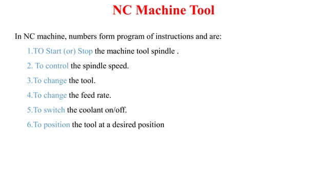 Numerical Control Machines tools....pptx