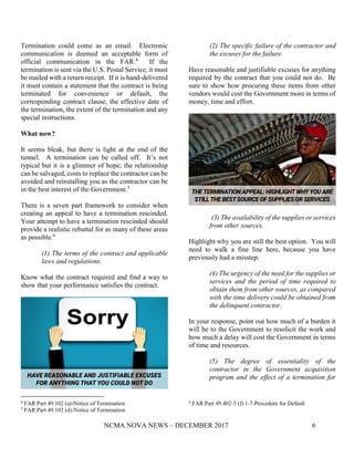 NCMA Fart Part 49- terminations article | PDF