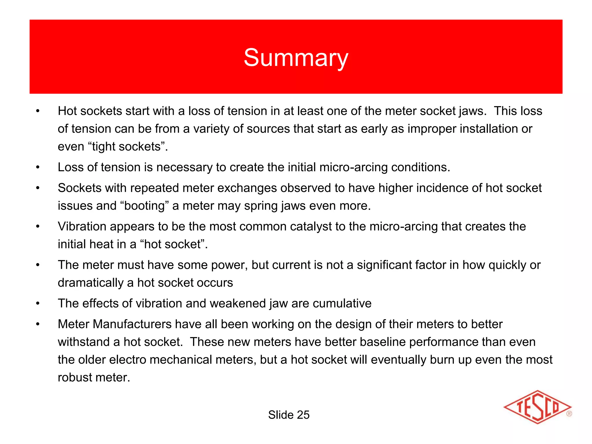 Safety Topics - Hot Socket Issues, Causes & Best Practices | PPTX