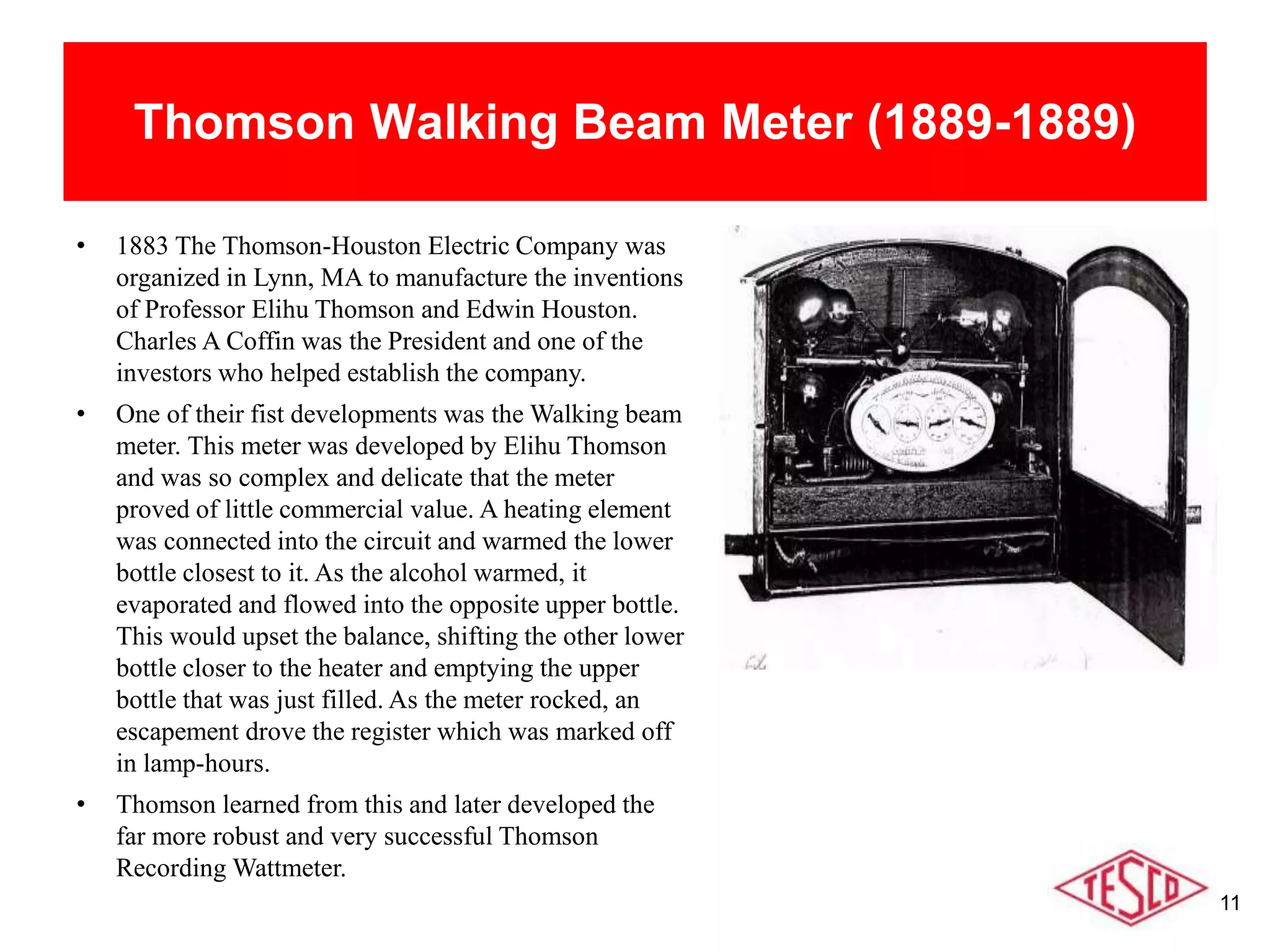 History of Electric Metering | PPTX