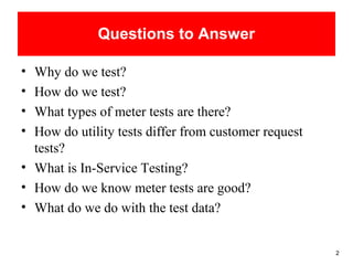 Meter Testing 101 | PPT