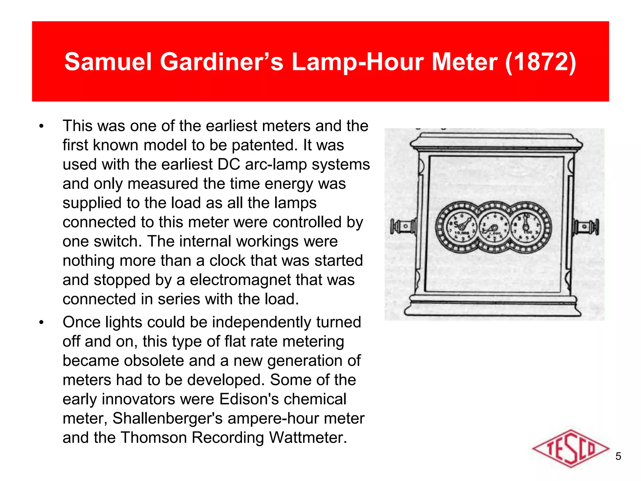History of Electric Metering | PPTX