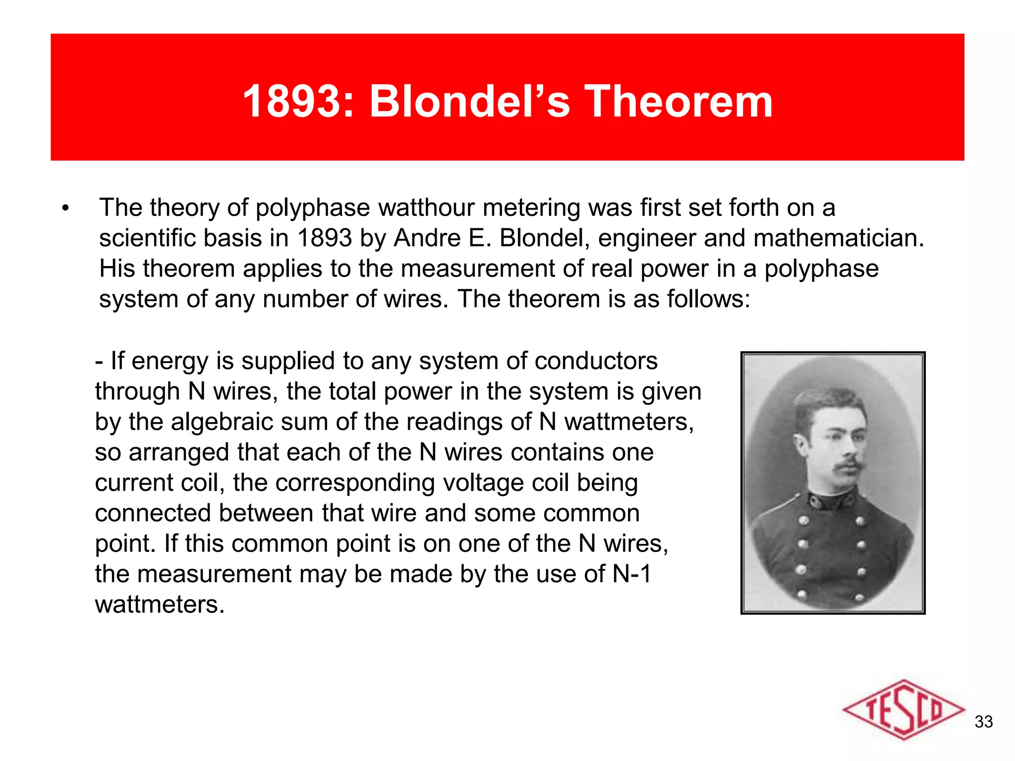 History of Electric Metering (6.27.17) | PPTX | Chemistry | Science