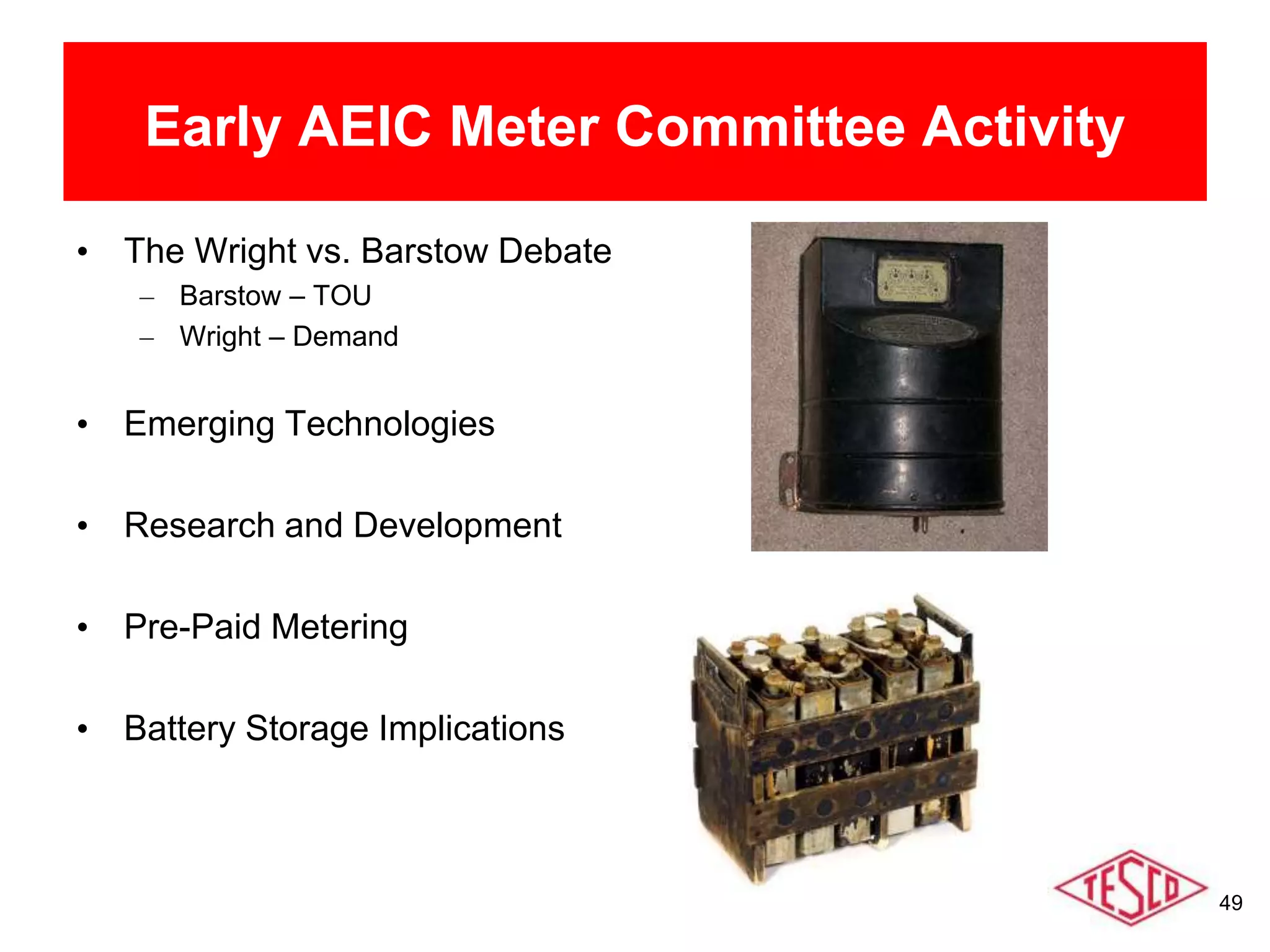 History of Electric Metering (6.27.17) | PPTX | Chemistry | Science