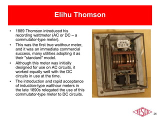 History of Electric Metering (6.27.17) | PPTX