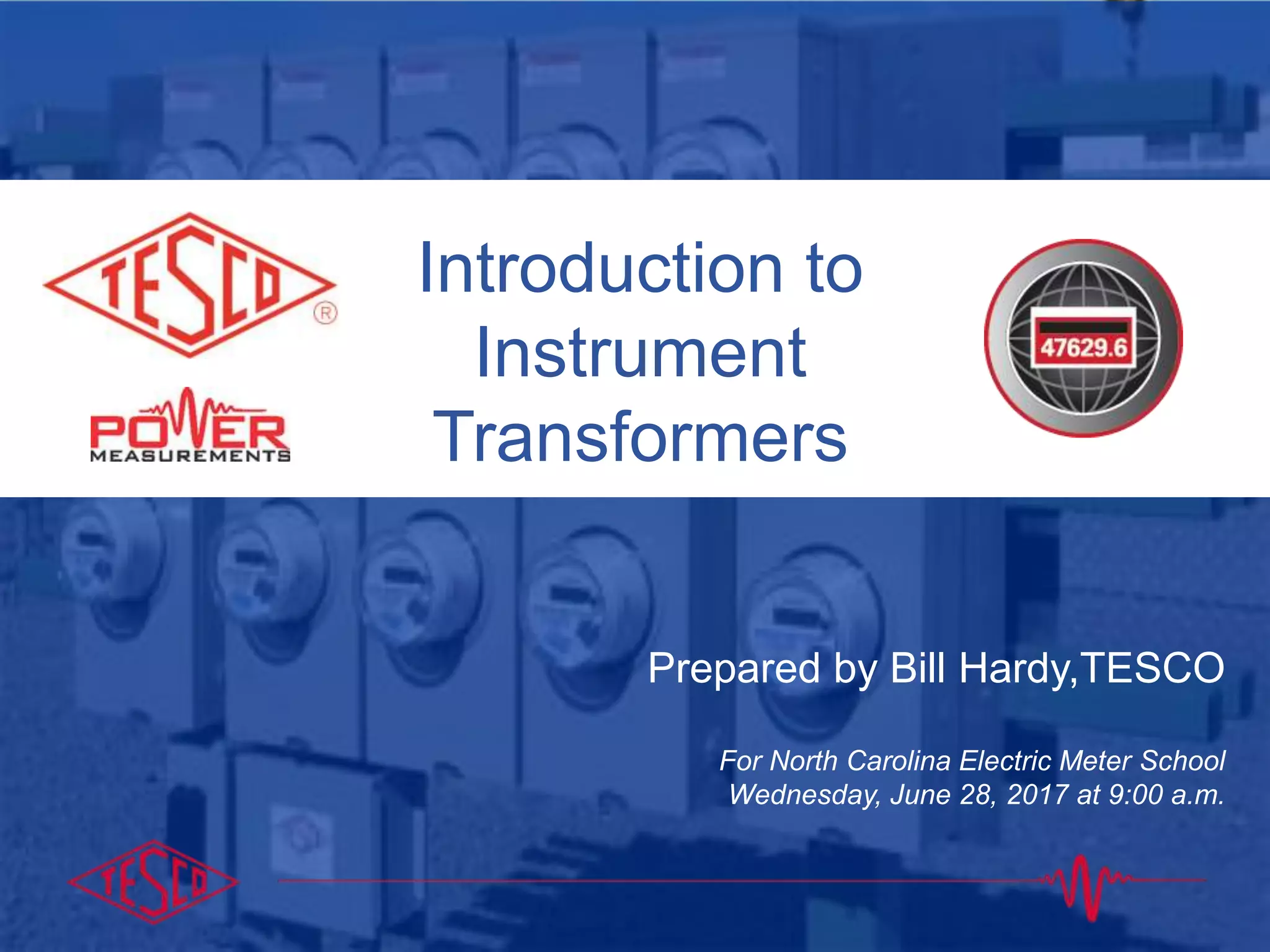 Introduction to Instrument Transformers | PPTX | Physics | Science