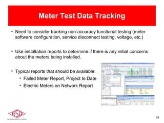 Meter Testing 101 | PPT | Business | Business and Finance