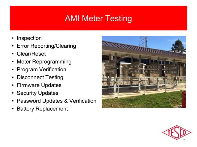 AMI Meter Certification Before, During and After Deployment | PPTX