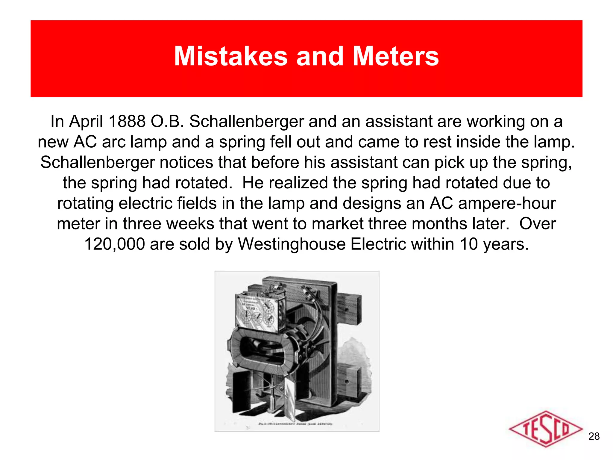 History of Electric Metering - North Carolina Meter School 2018 | PPTX ...