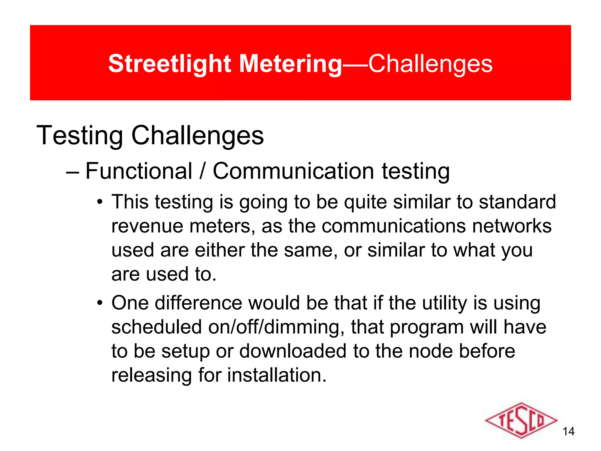 Street Lights - A New Metering Frontier | PPTX