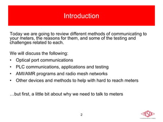 Communicating to Your Meters | PPTX