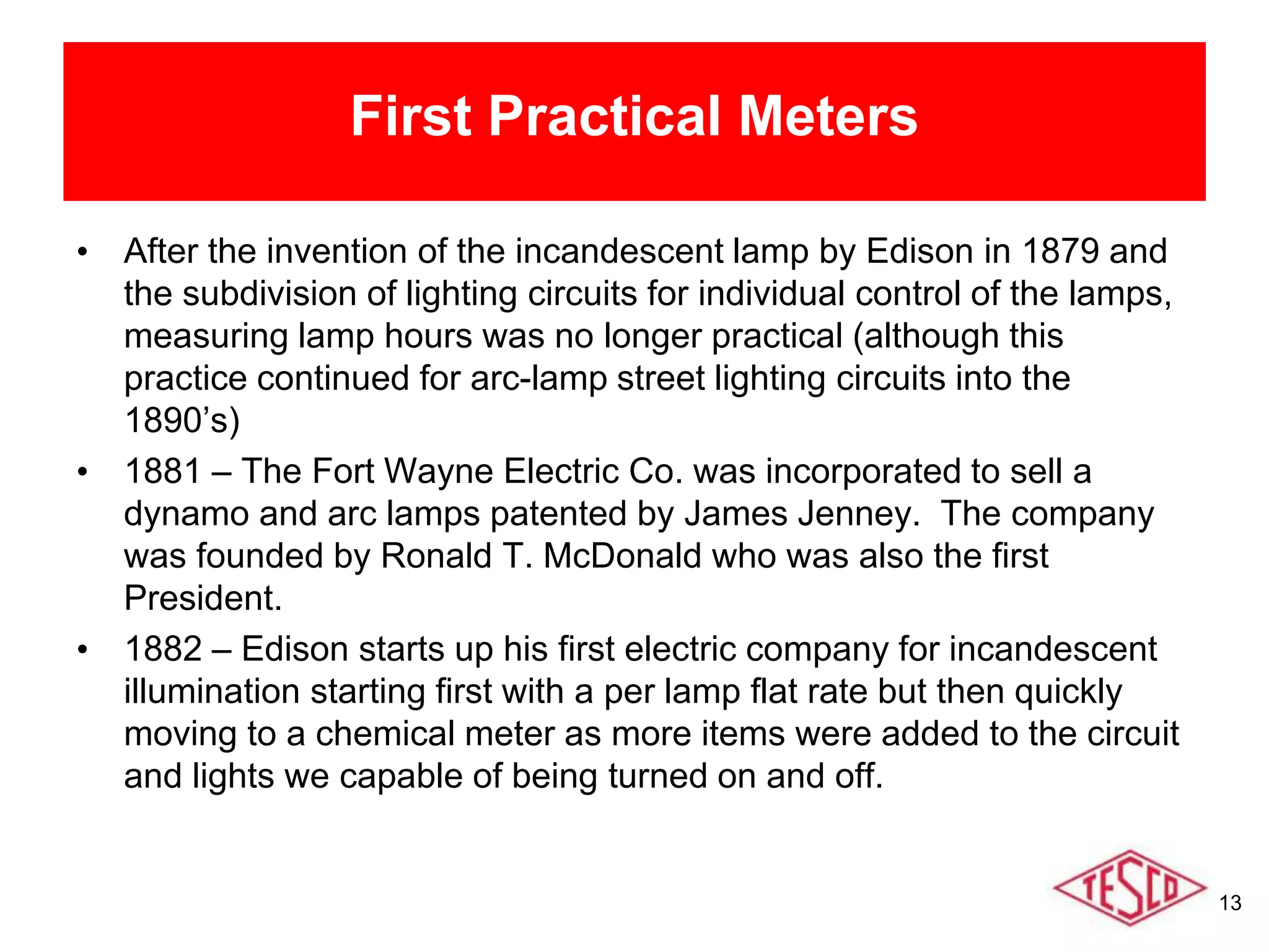 History of Electric Metering | PPTX | Physics | Science