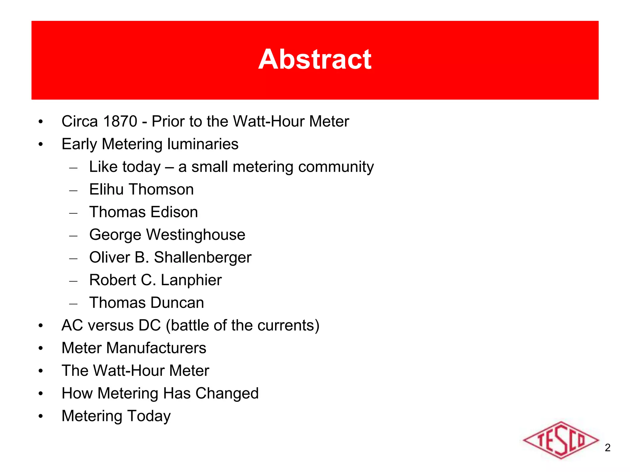 History of Electric Metering | PPTX | Physics | Science