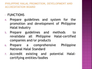 Ncmf halal program | PPT