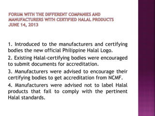 Ncmf halal program | PPT