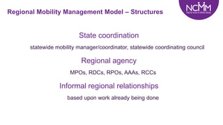 Regional Mobility Management Approaches and Partnerships | PPT